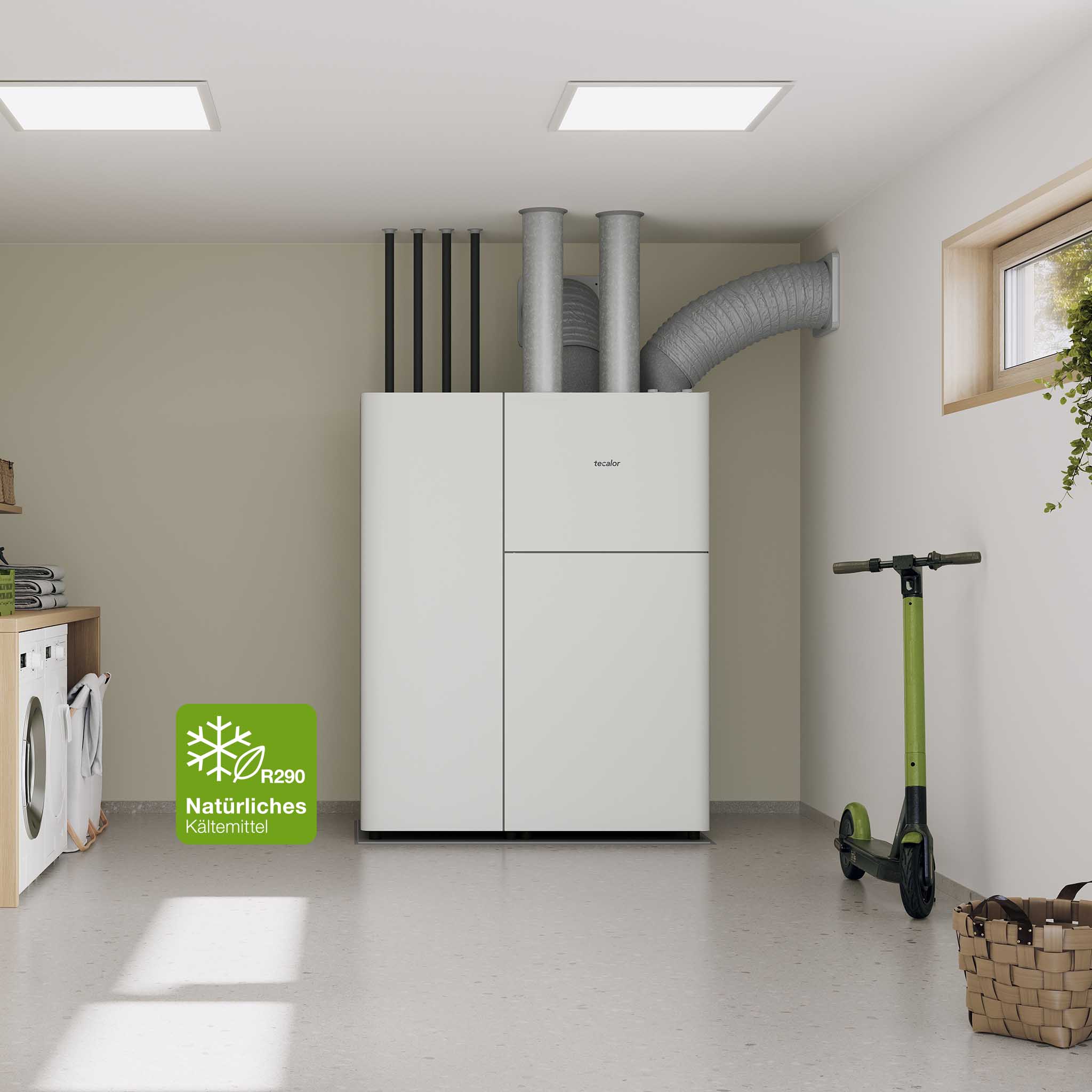 Wärmepumpe mit Lüftungsanlage | tecalor